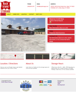 Rock Island Storage | Developed by: Infinite Web Development